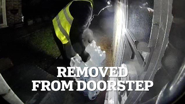 Man removes water bottles from Kent home amid water crisis