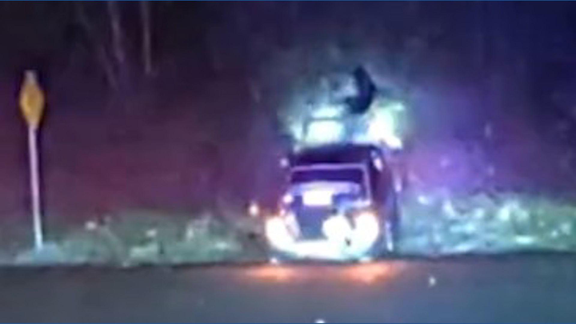 Dog ejected during pursuit