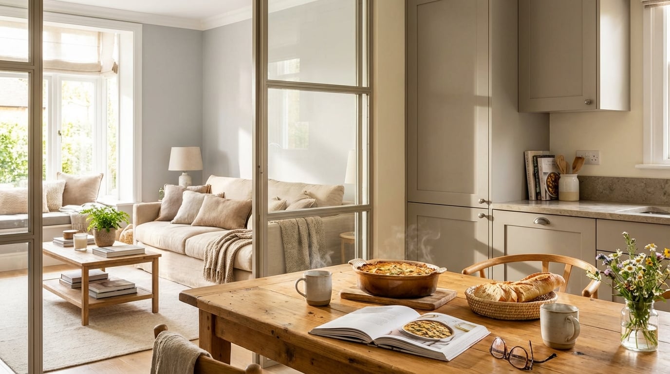 À 60 ans, cette décoratrice d’intérieur bannit la cuisine fermée : ce ...