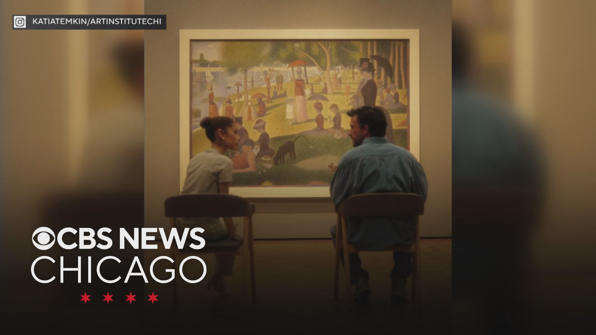 Wicked stars Ariana Grande, Jonathan Bailey visit Art Institute of Chicago