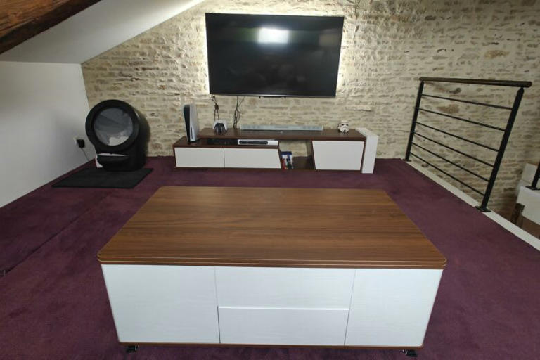 J’ai testé le meuble TV extensible Fero et la table basse relevable de ...