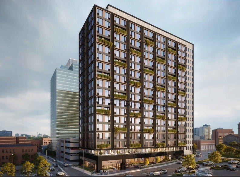 Developer says tower would have 100 more units than first proposed