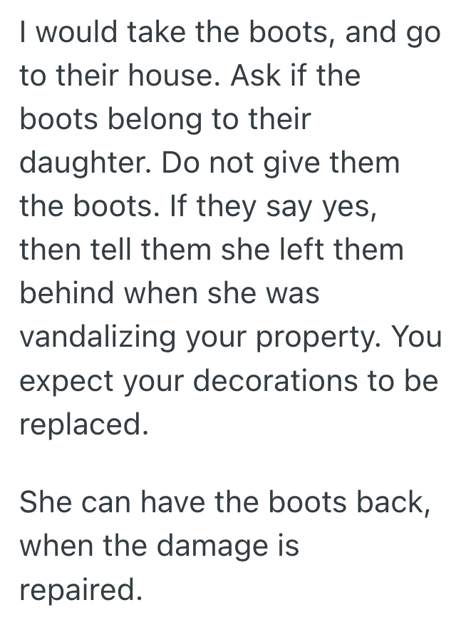 A neighbor’s child destroyed her Christmas decorations, so a homeowner ...