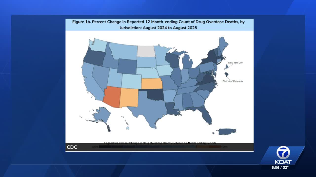 New Mexico sees slight increase in drug overdose deaths