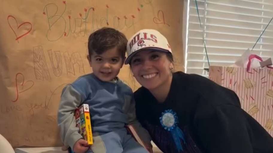 Josh Allen's baby sister Makenna shows off Bills sparkly fit prepping ...