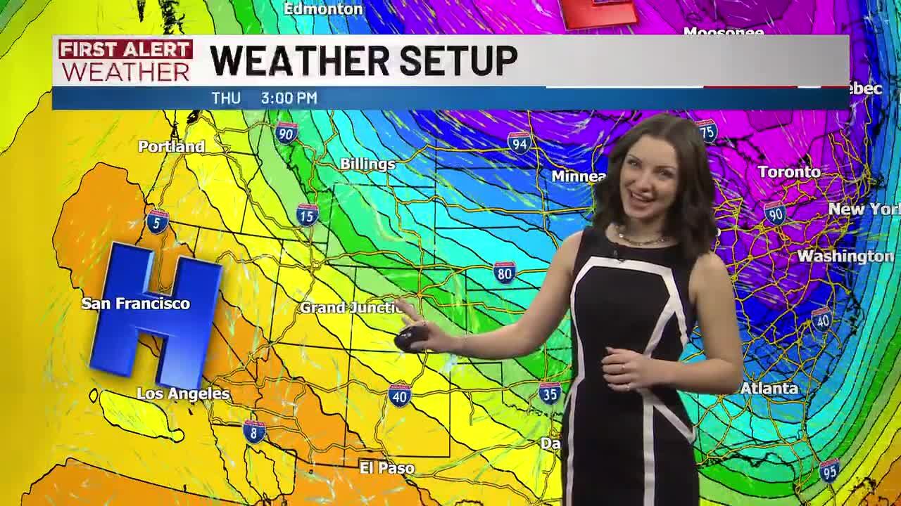 High pressure brings temperatures 10 to 15 degrees above average, with ...