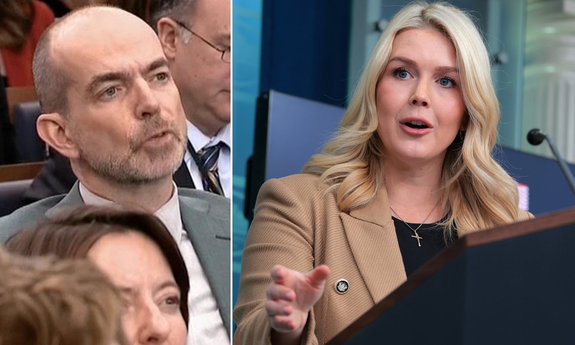 Karoline Leavitt attacks UK journalist after question about ICE ...
