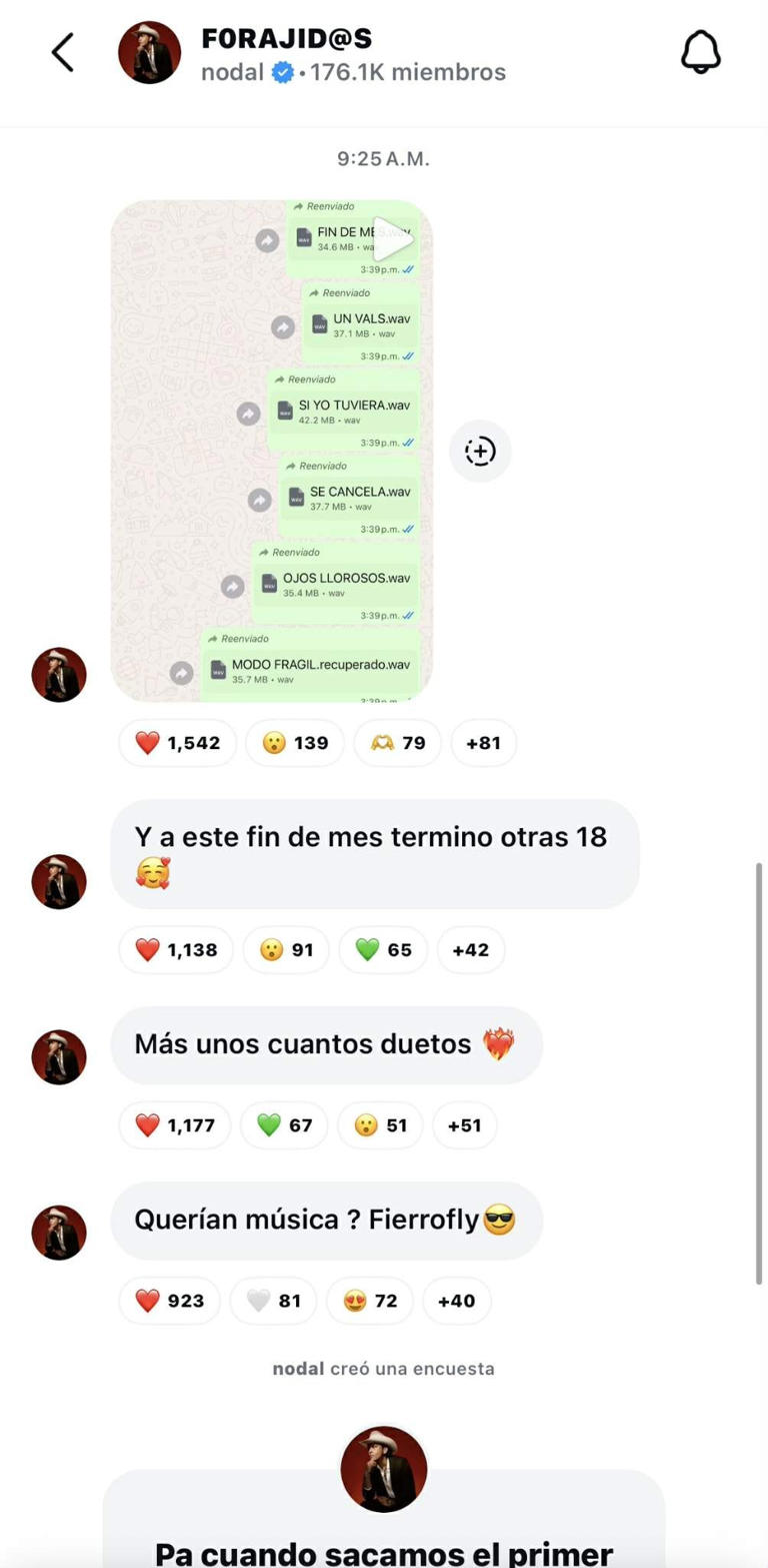 Christian Nodal filtra los temas de su nuevo álbum y adelanta un 2026 ...