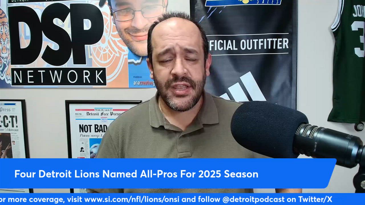Four Detroit Lions named 2025 All-Pros