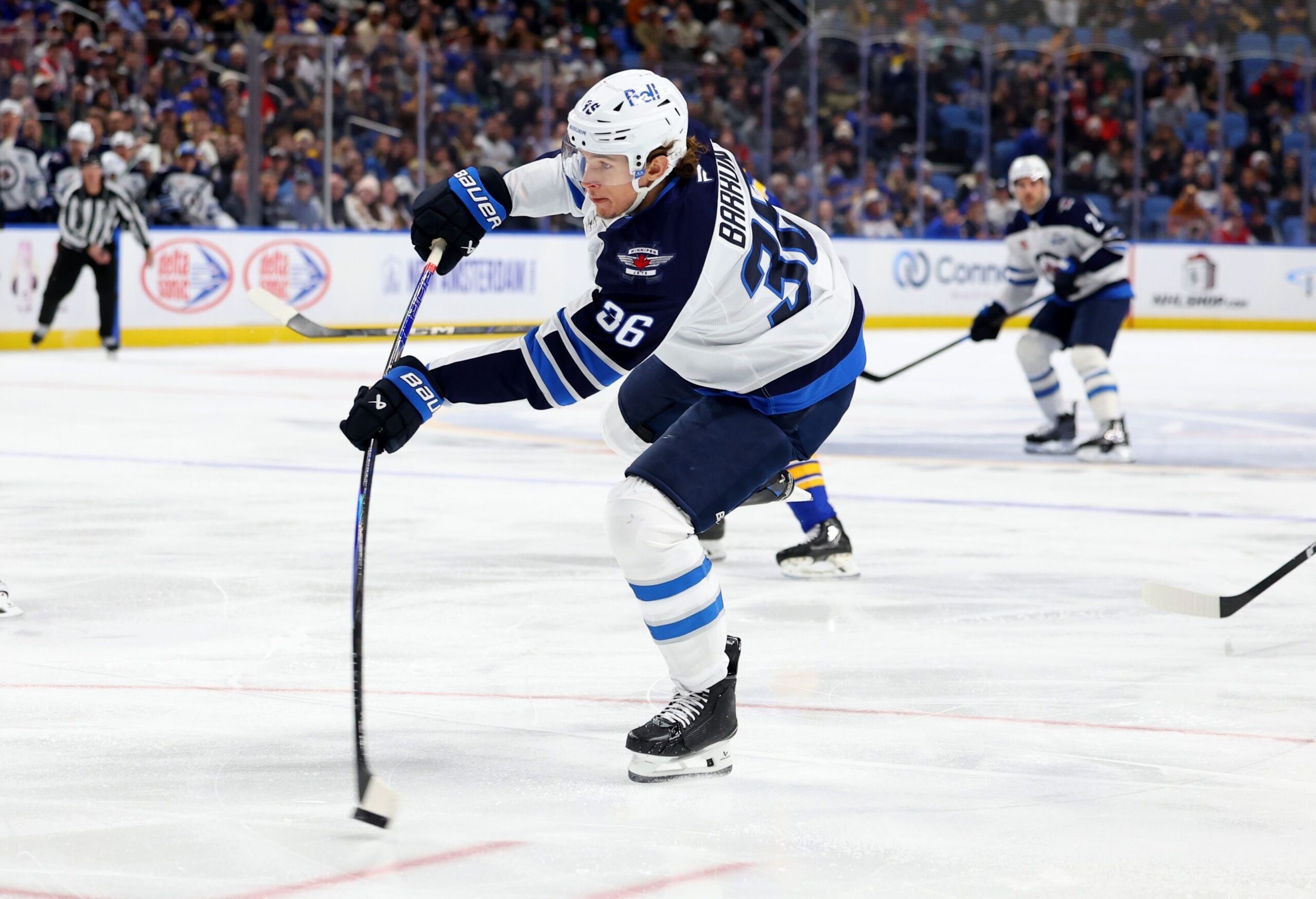 Jets’ Morgan Barron returns to lineup after missing three games