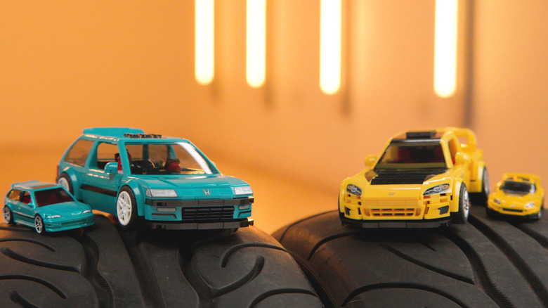 Mattel Brick Shop's new Honda Civic EF, S2000 buildable 1:32-scale ...