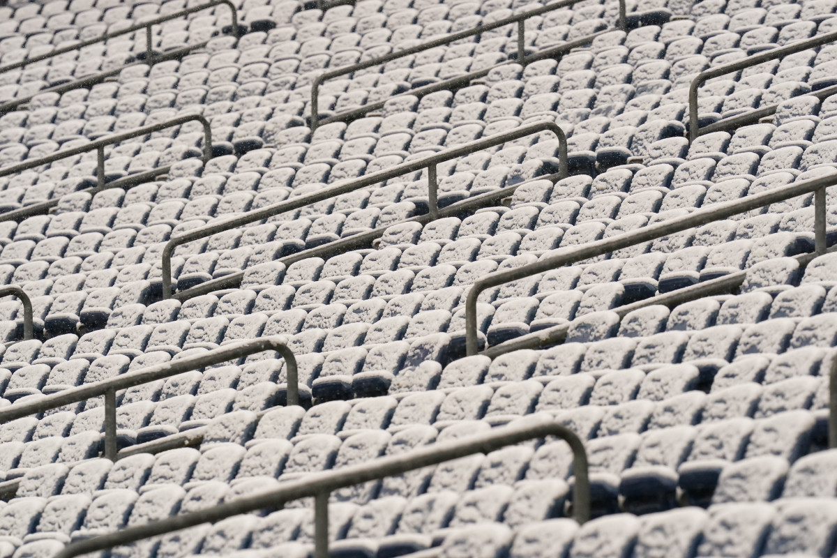Heavy snow could impact an NFL playoff game this weekend