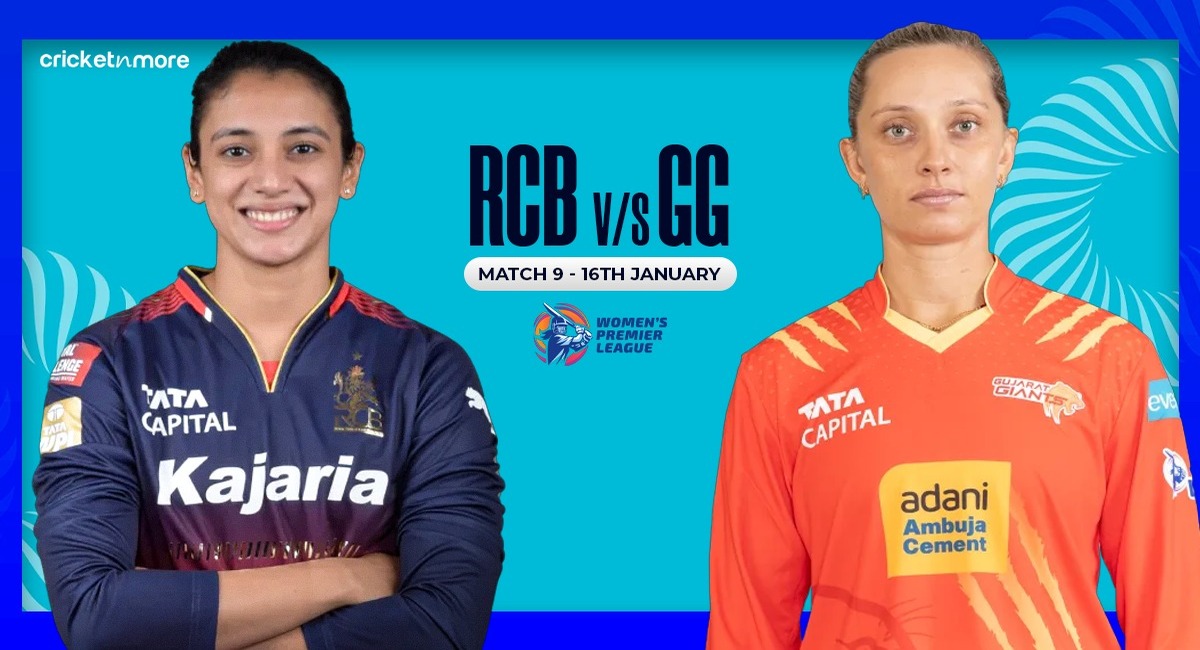 Royal Challengers Bengaluru vs Gujarat Giants, match 9, WPL 2026, who ...