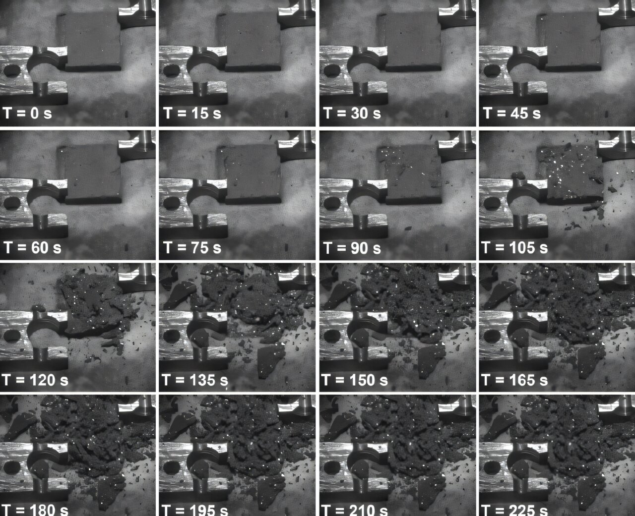 How dark asteroids die