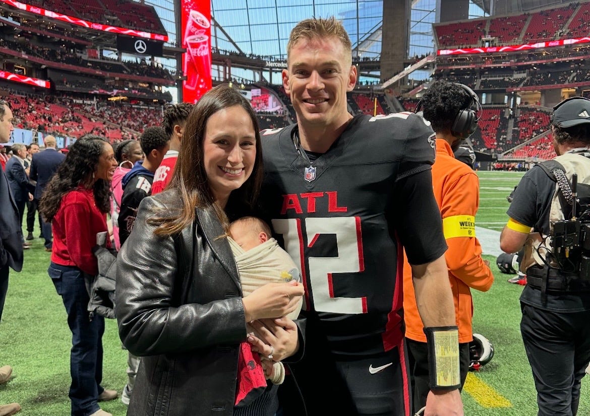 Two-time LPGA winner and her NFL quarterback husband welcome a son