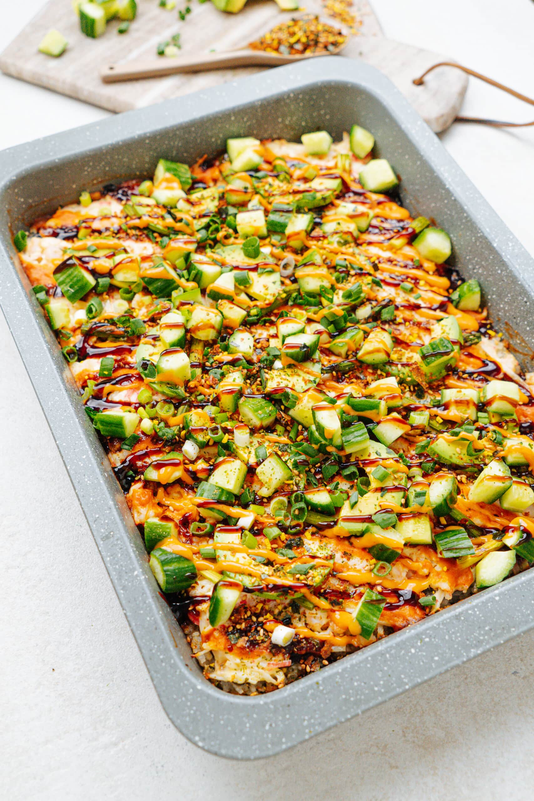Skip the rolls—try this flavor-packed sushi bake instead