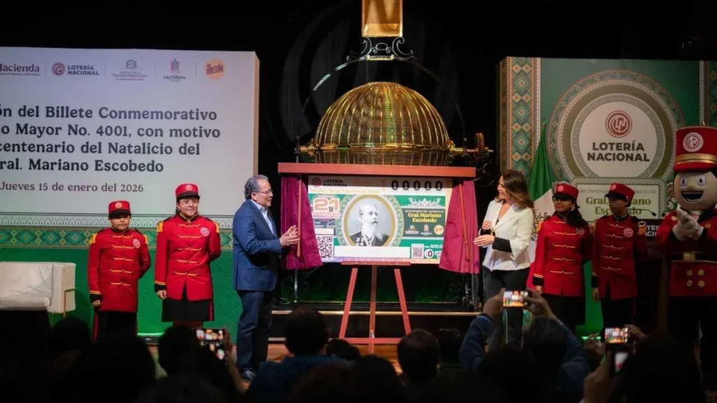 Develan billete de lotería por 200 años del natalicio del general ...