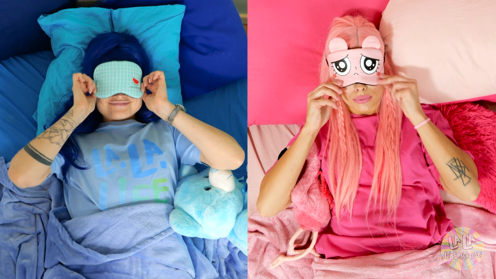 Pink vs blue girl challenge! Wie wird man beliebt? Schul-Comedy von La ...