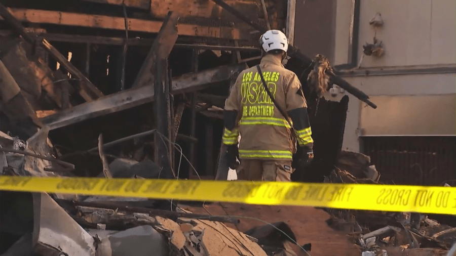 Cadaver dogs search burned North Hills church, find human remains
