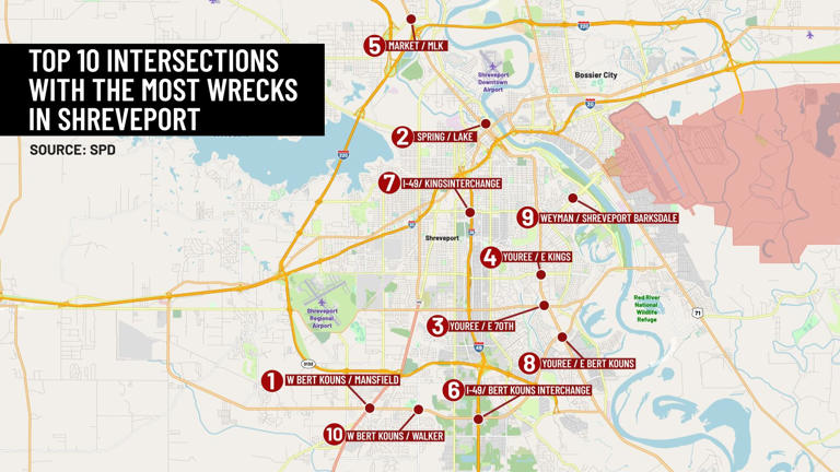 Shreveport police release list of city’s top 10 most dangerous ...