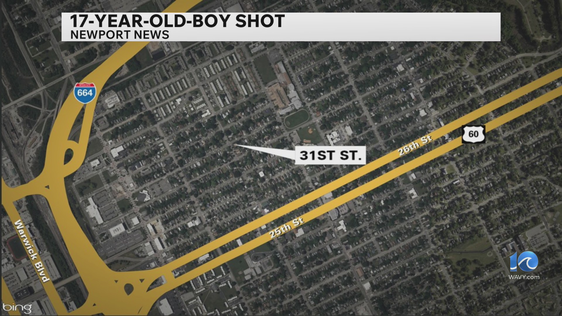 NNPD: 17-year-old seriously injured after 31st Street shooting