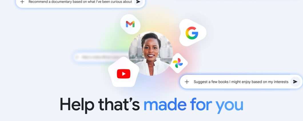 Gemini userà i dati di Gmail e YouTube per generare risposte personalizzate