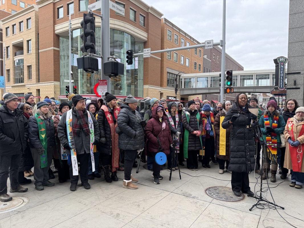 More than 100 clergy members stage sit-in at Target headquarters
