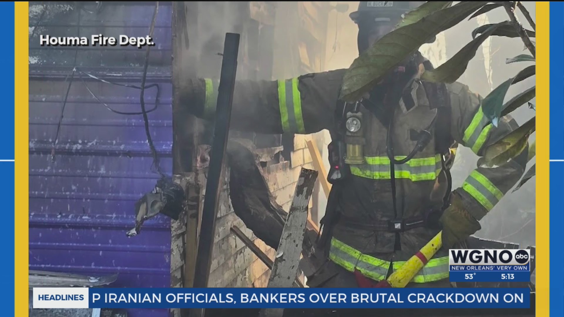 Houma Fire Department responds to structure fire