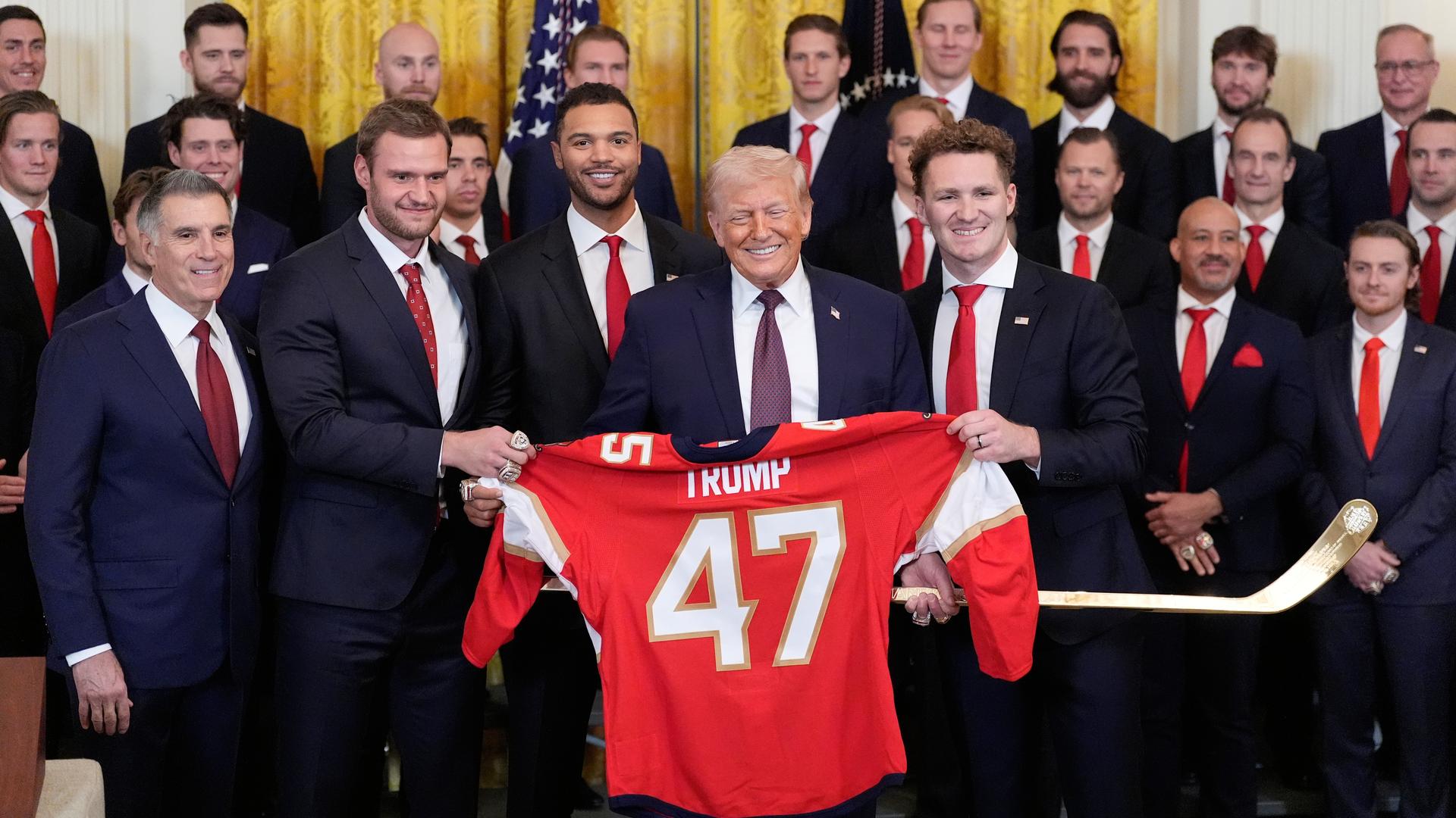 Trump celebrates Stanley Cup champion Florida Panthers at the White House