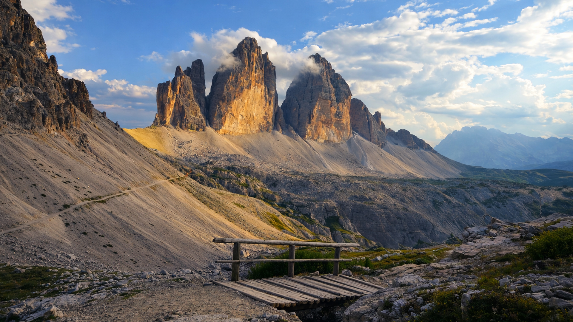 Dolomites Tre Cime di Lavaredo famous alpine loop (4K)