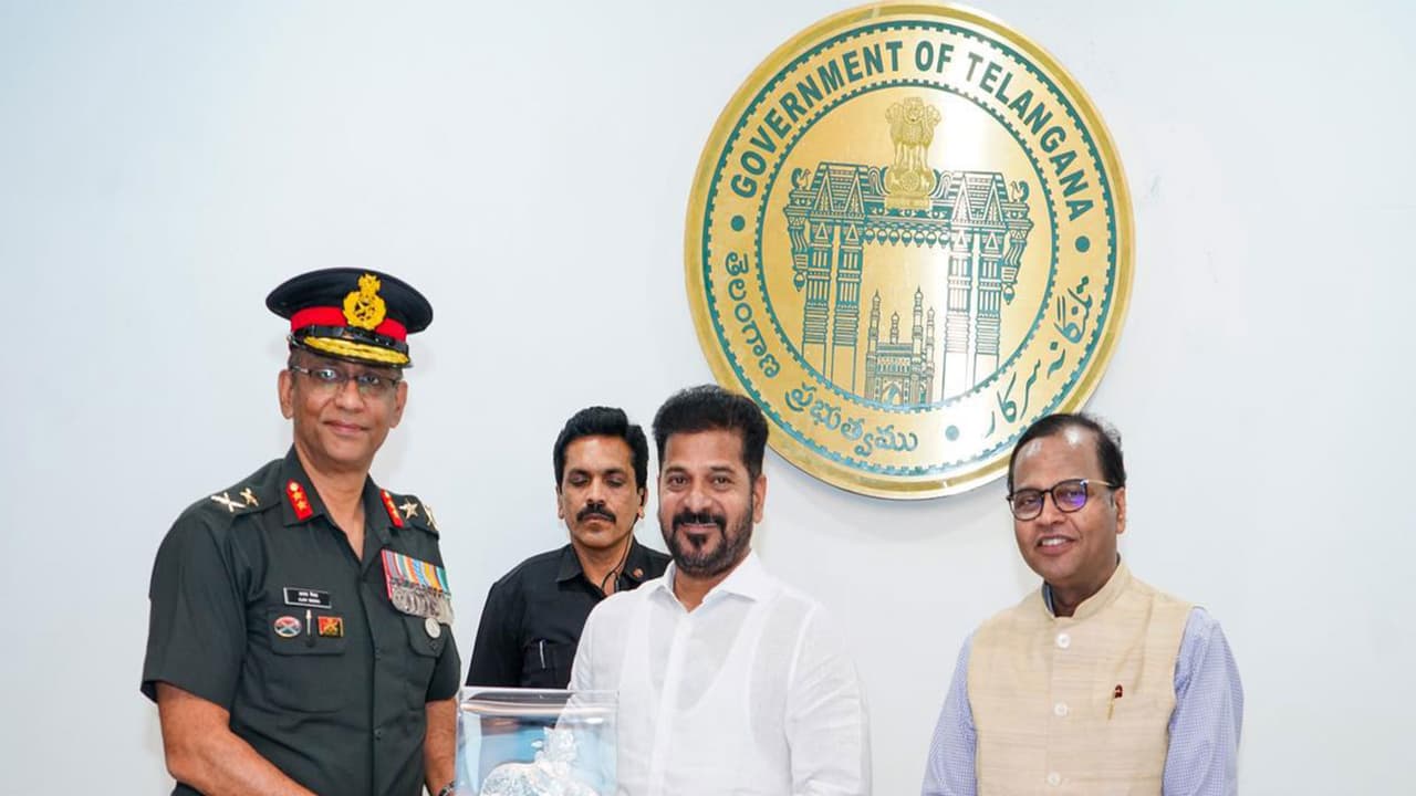 Telangana CM Revanth Reddy meets Army, seeks to resolve pending issues