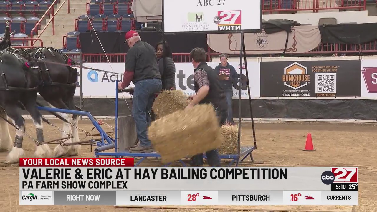 Abc27's Eric and Valerie compete at Pennsylvania Farm Show