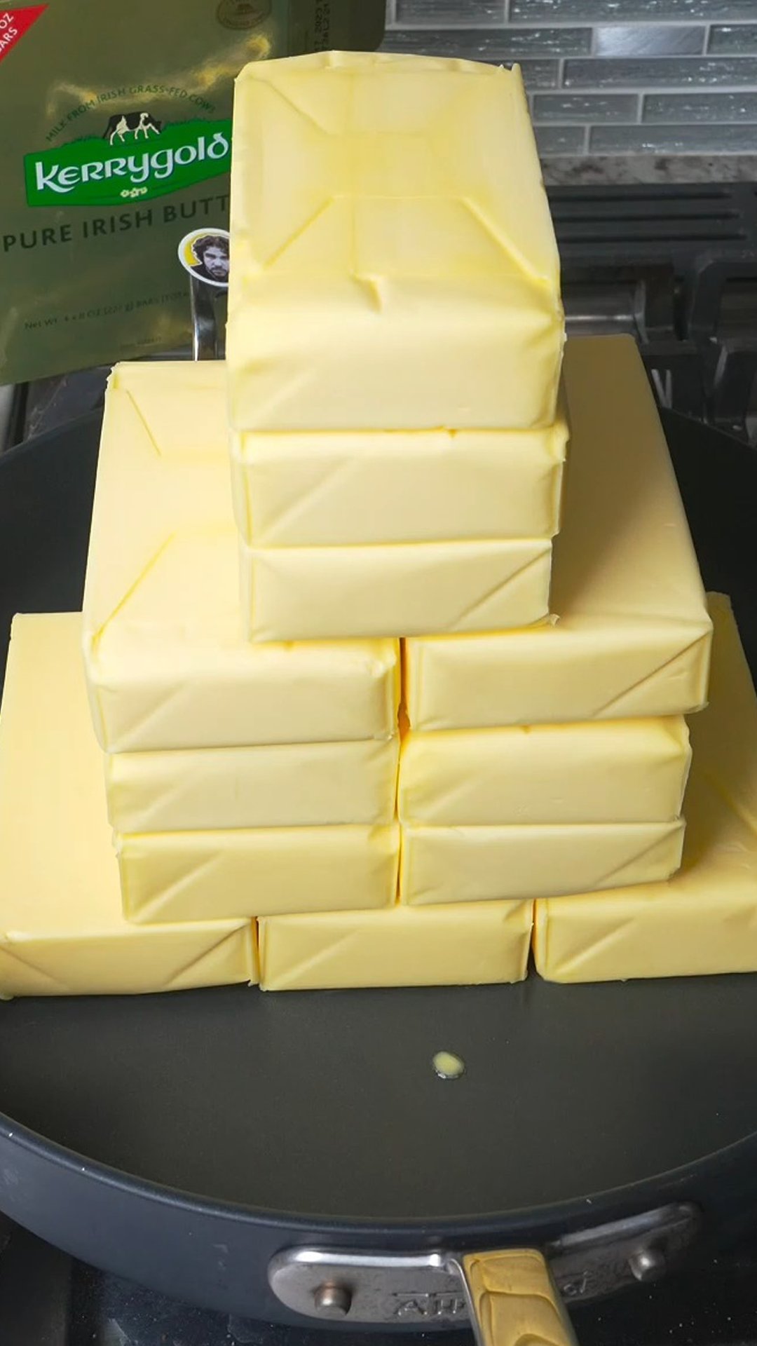 15 pounds of Irish butter vs my pan