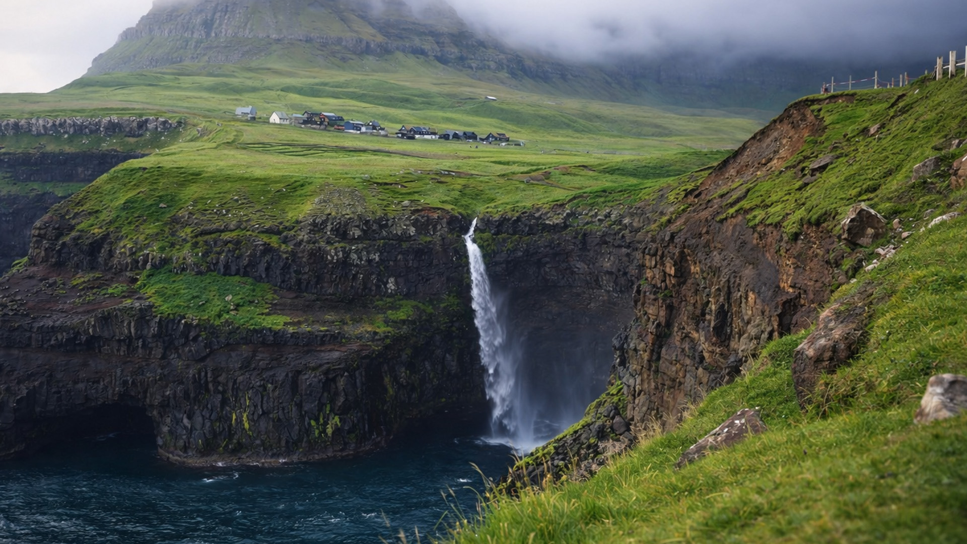 Waterfall at the edge of the world