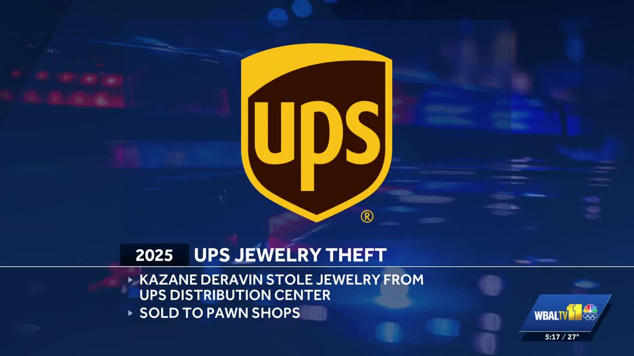 Man pleads guilty to jewelry theft from UPS facility