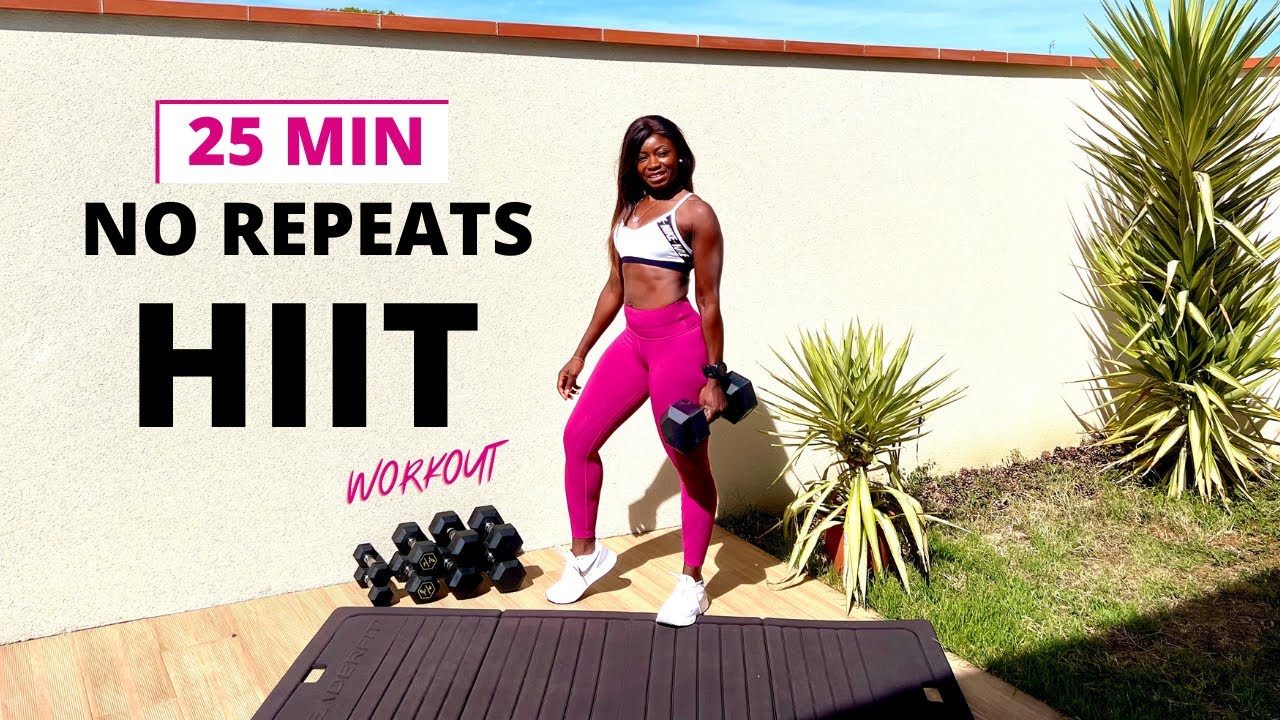 25-minute no-repeats HIIT workout | Full body fat-burning routine