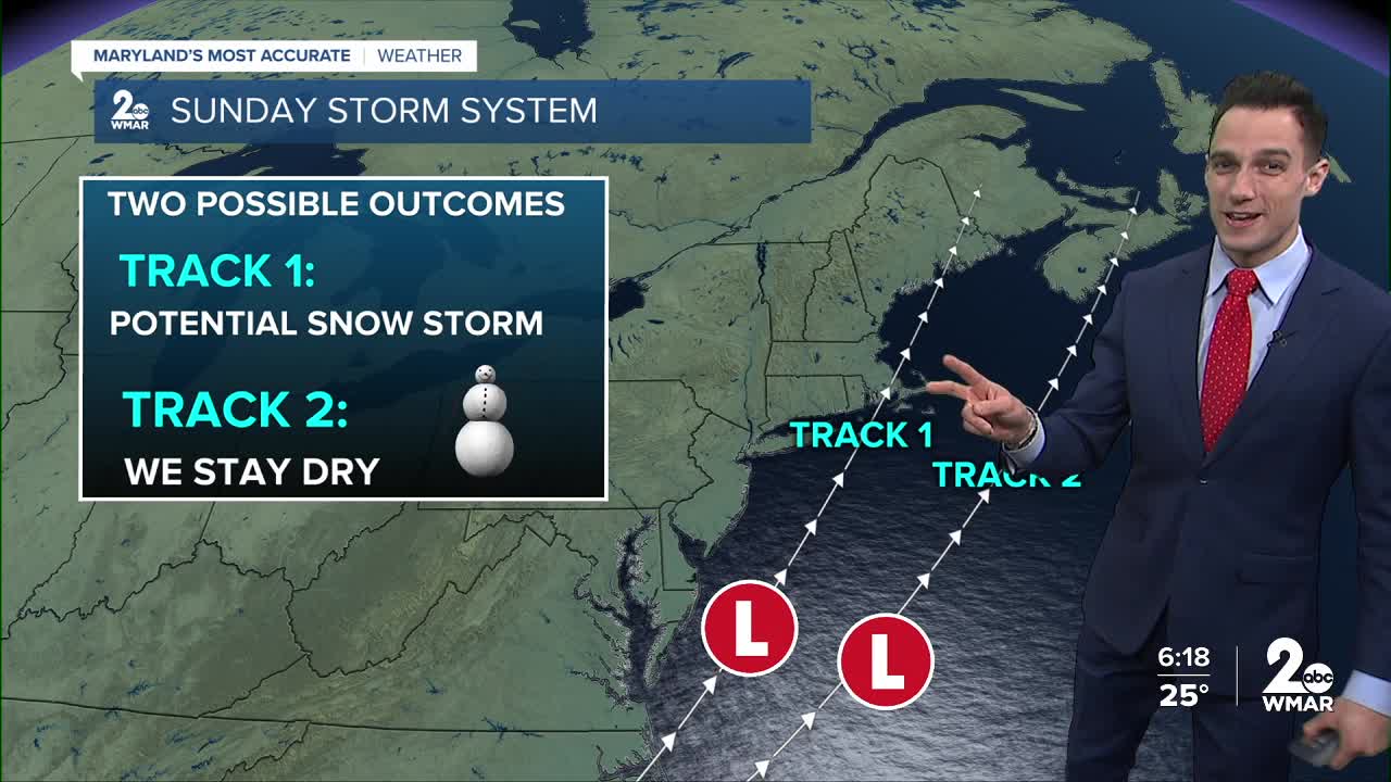 Possible wintry mischief this upcoming weekend