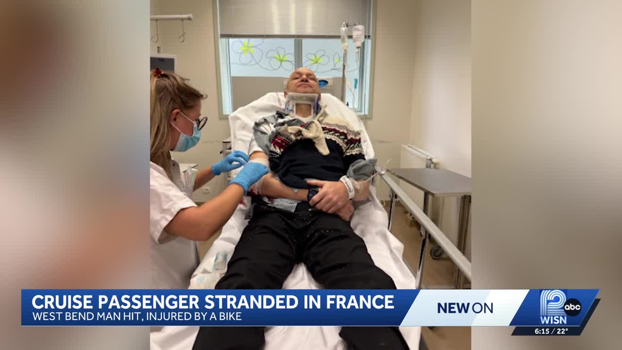 West Bend man hit by bike in France