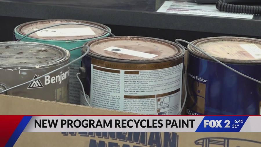 Hundreds of paint cans being recycled with new Illinois program