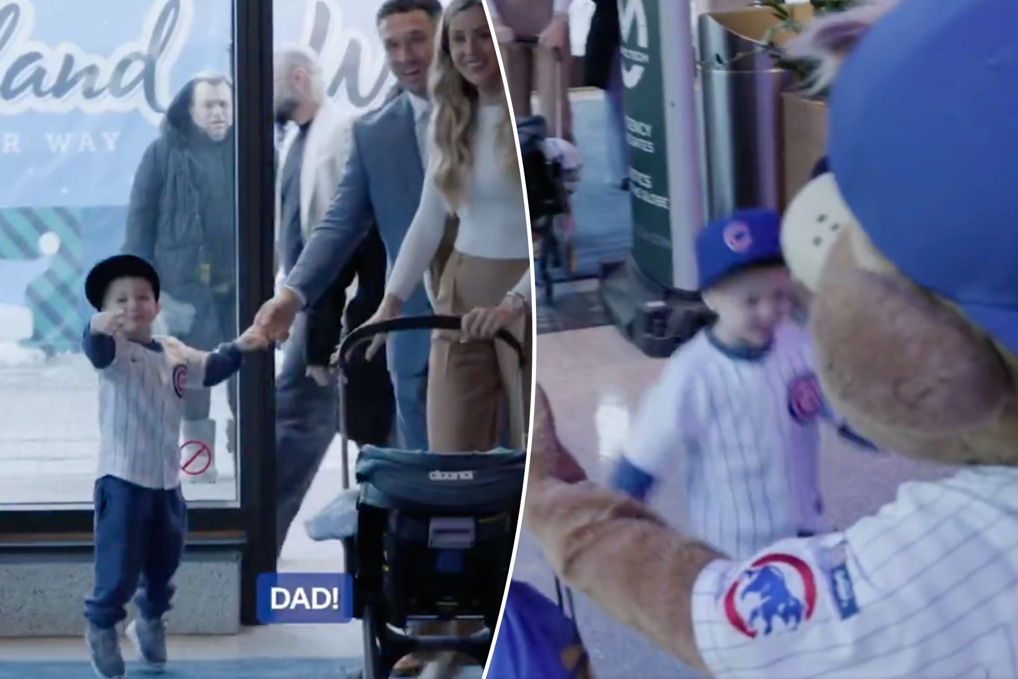 Alex Bregman’s son goes wild meeting Cubs mascot in adorable scene