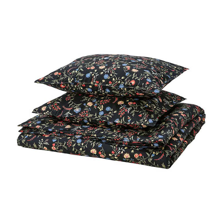 This $45 IKEA duvet cover looks straight out of a Scandinavian design hotel
