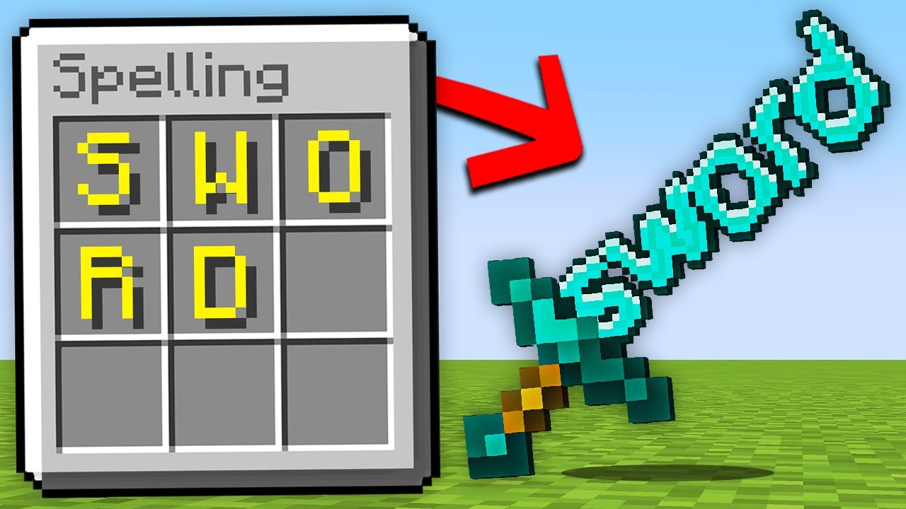 Minecraft, but you spell to craft