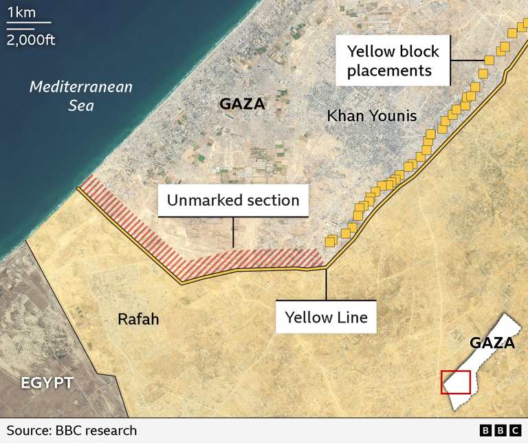 Israel moves Yellow Line deeper into Gaza, satellite images show
