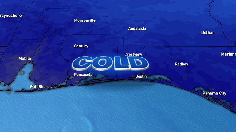 Cold weekend ahead with small chance for snow in northwest Florida