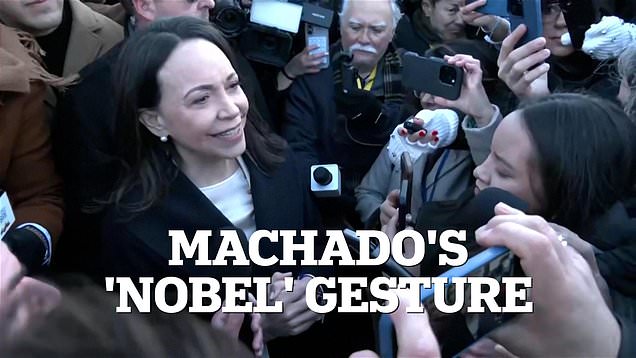 Venezuela's Machado reveals why she gave Nobel Peace Prize to Trump