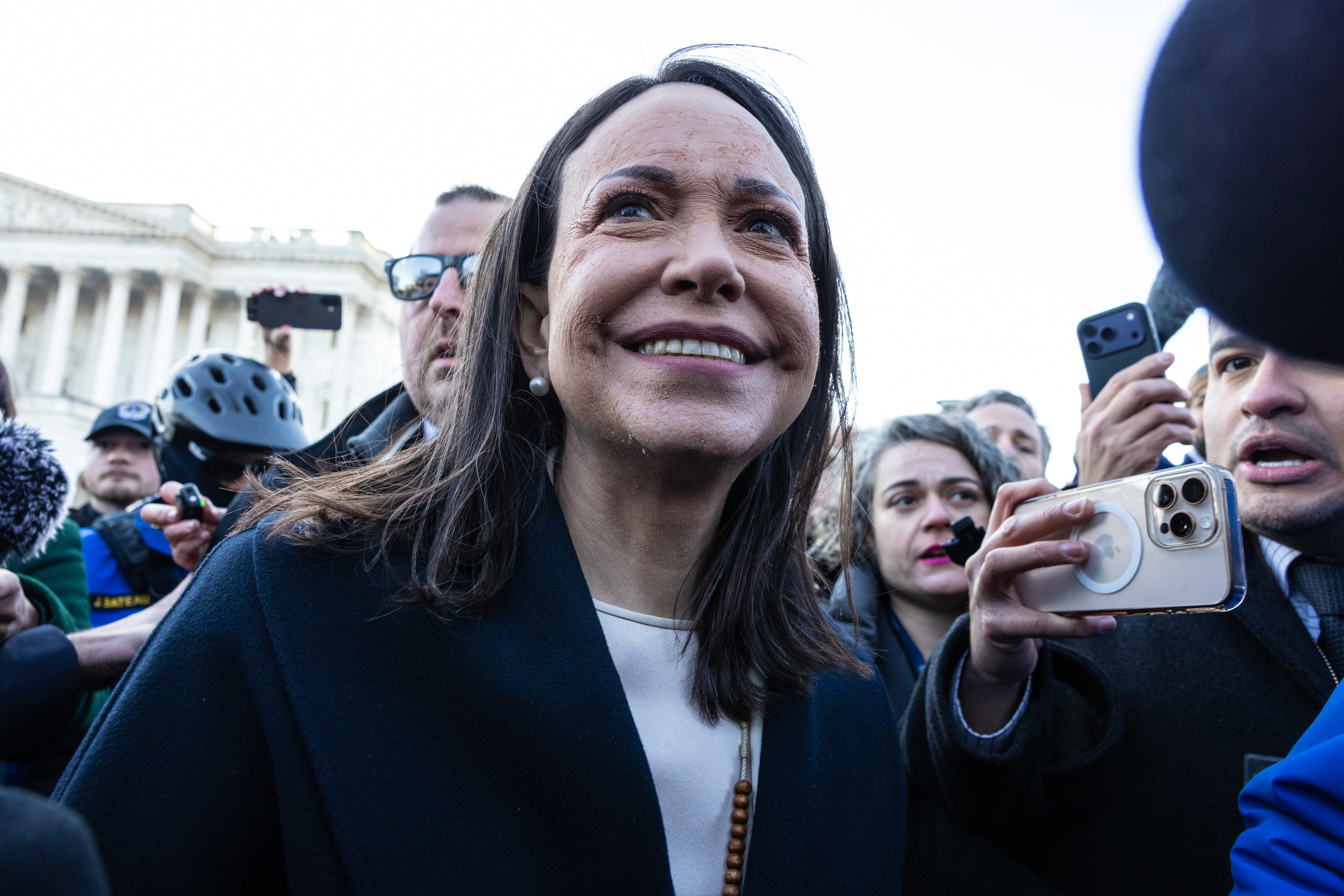 Maria Machado says she "presented" Trump with her Nobel Peace Prize