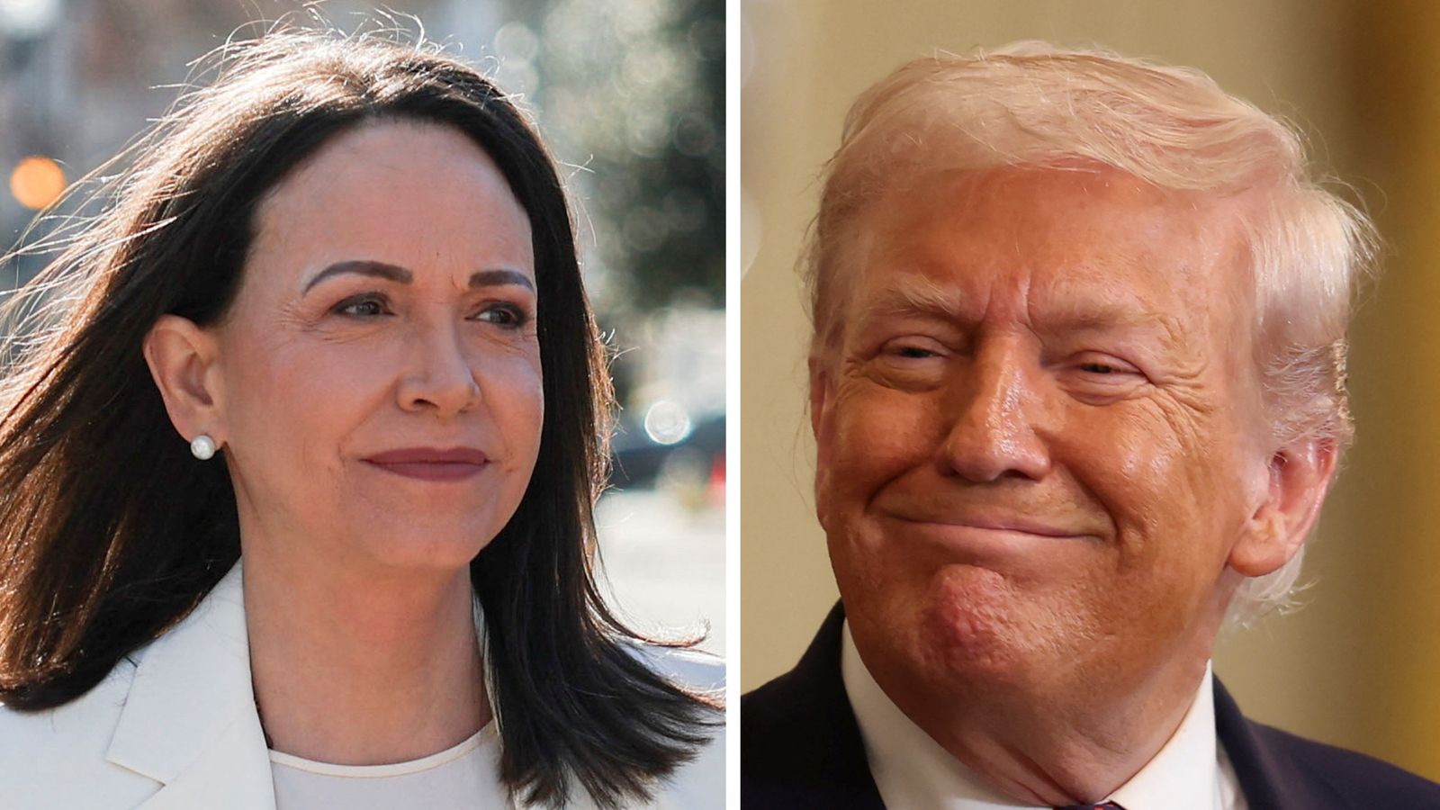 Trump given Nobel Peace Prize by its Venezuelan winner at White House