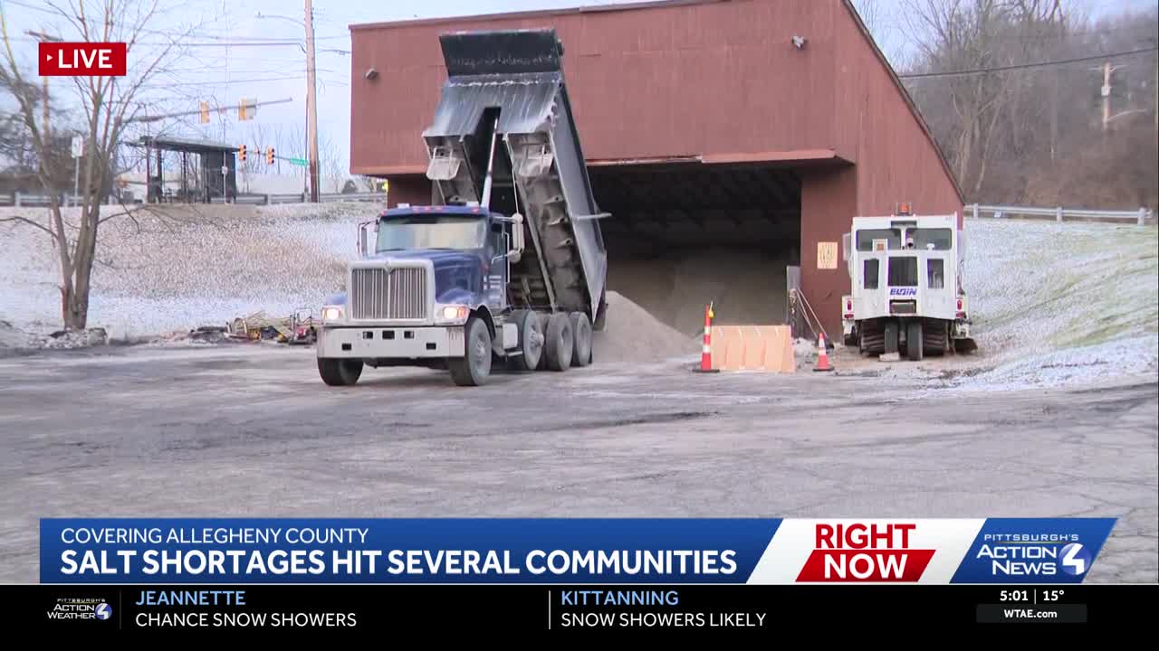 Scott Township, Carnegie dealing with shortage of road salt