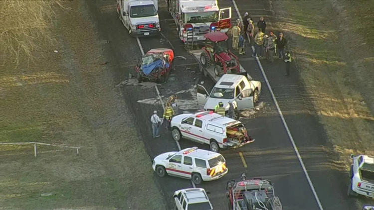 One dead in two-vehicle crash on US 69 in Hunt County, officials say