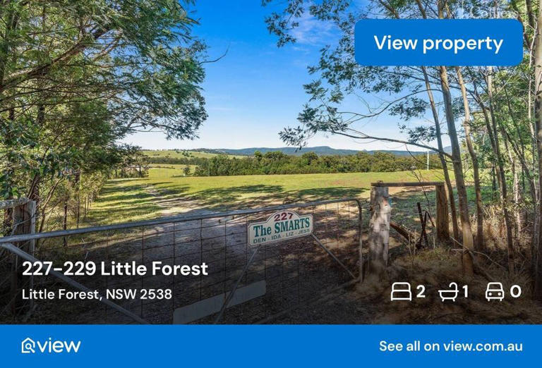 Acreages, 15 minutes to the beach. Is this South Coast town of just 185 ...